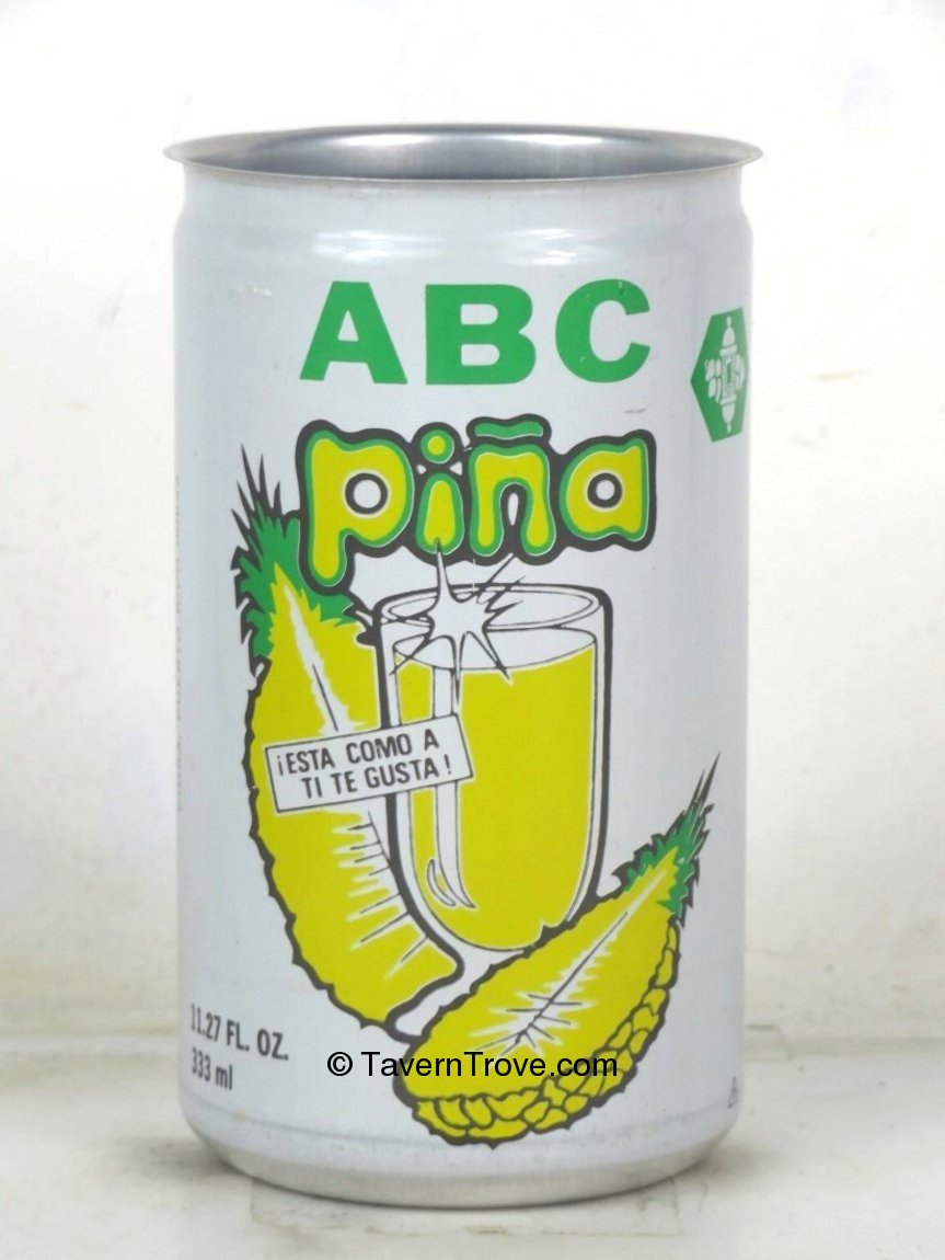 Item #98973 1978 ABC Pinapple Soda 12oz Can Puerto Rico Tab Top Can