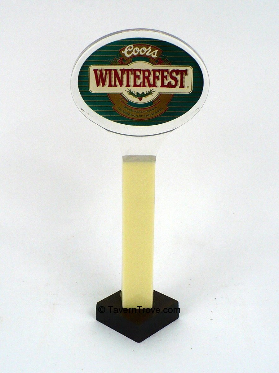 Item #98261 2023 1980s COORS WINTERFEST BEER 8¾" Acrylic Tap Tap Handle