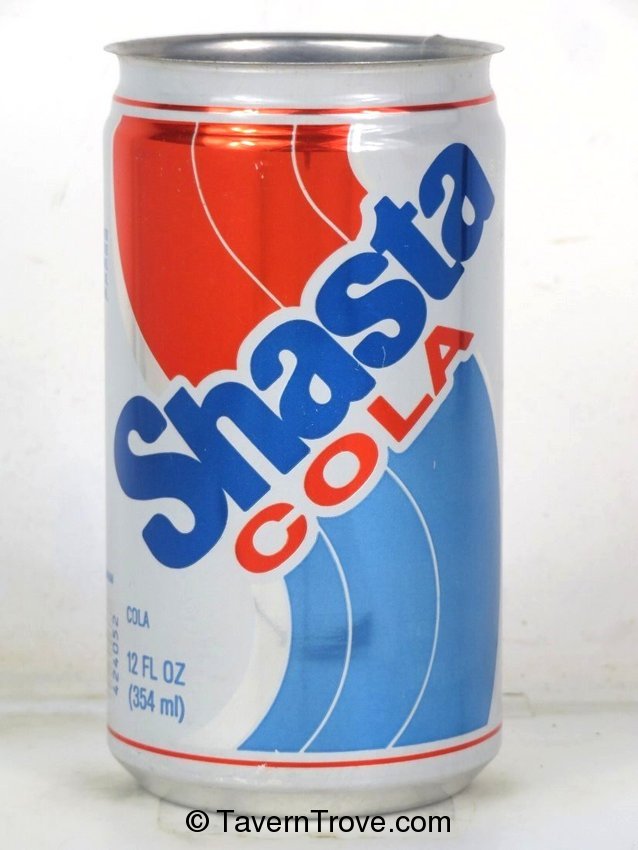Item #98807 2023 1985 Shasta Cola 12oz Can Tab Top Can