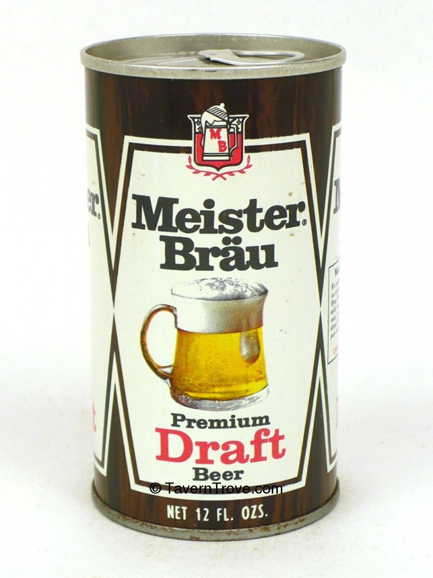 Item #713 1968 Meister Brau Draft Beer Tab Top Can T92-25.1