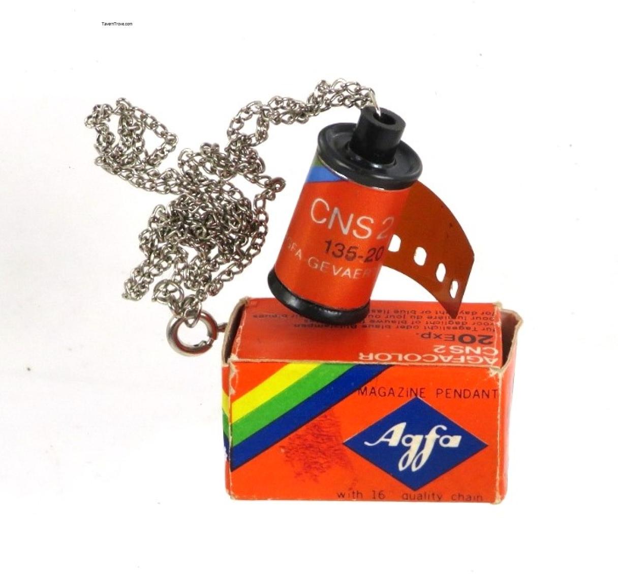 Item #100020 1970 AgfaColor CNS2 Mini Film pendant in Box Jewelry