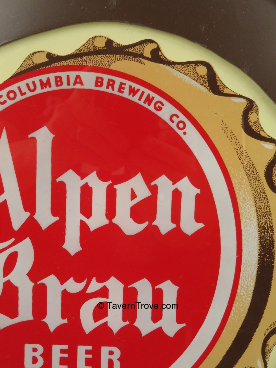 Item #95783 1945 Alpen Brau Beer Frankenstein Sign Glass-Faced ...