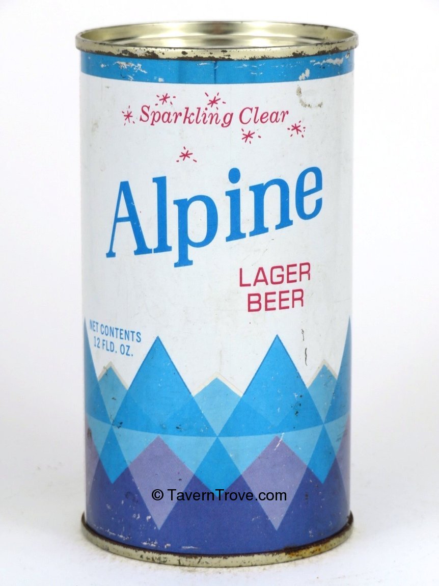 Item #4020 1960 Alpine Lager Beer Flat Top Can 30-05