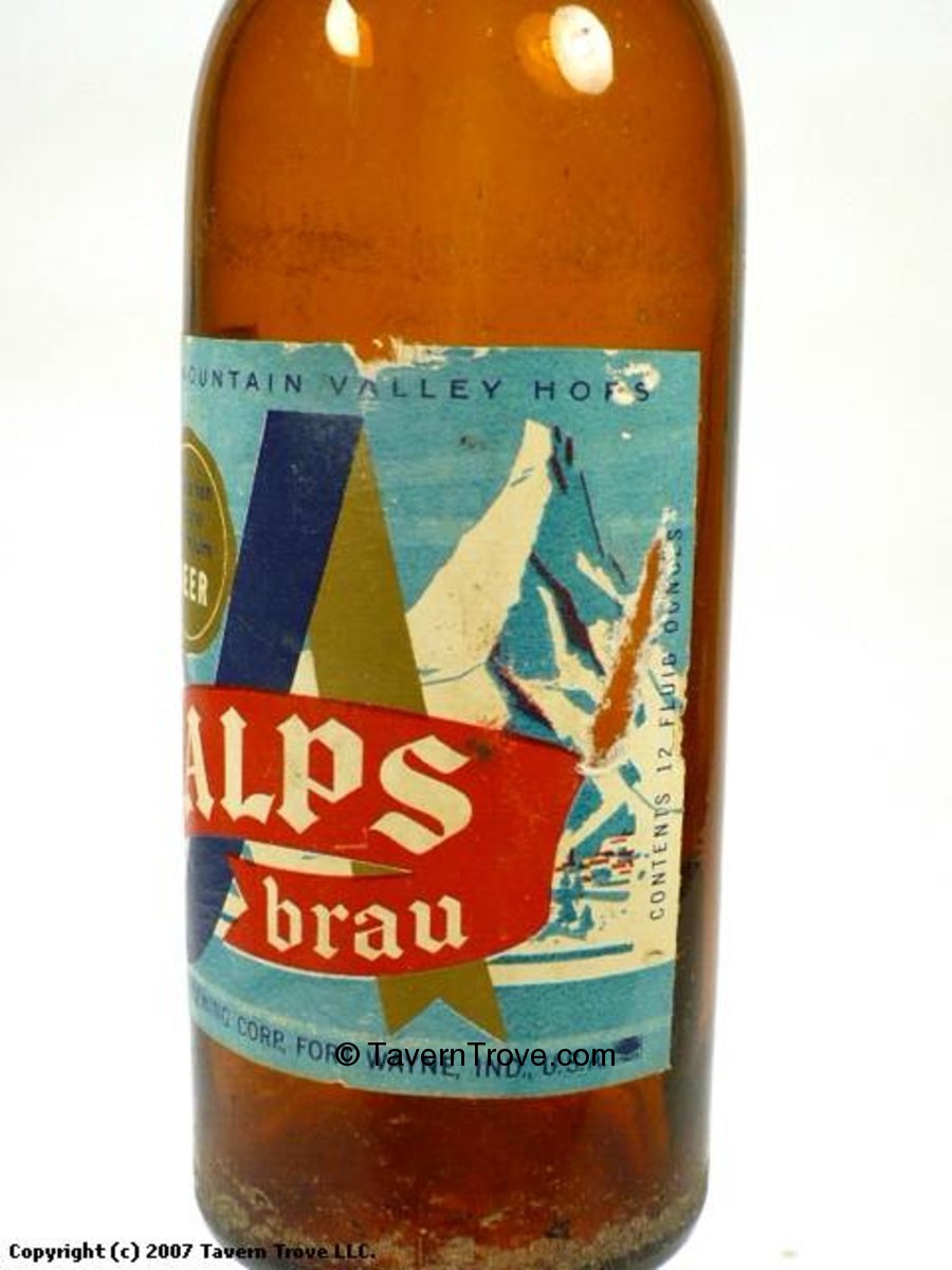 Item #33758 1960 Alps Brau Beer Bottle