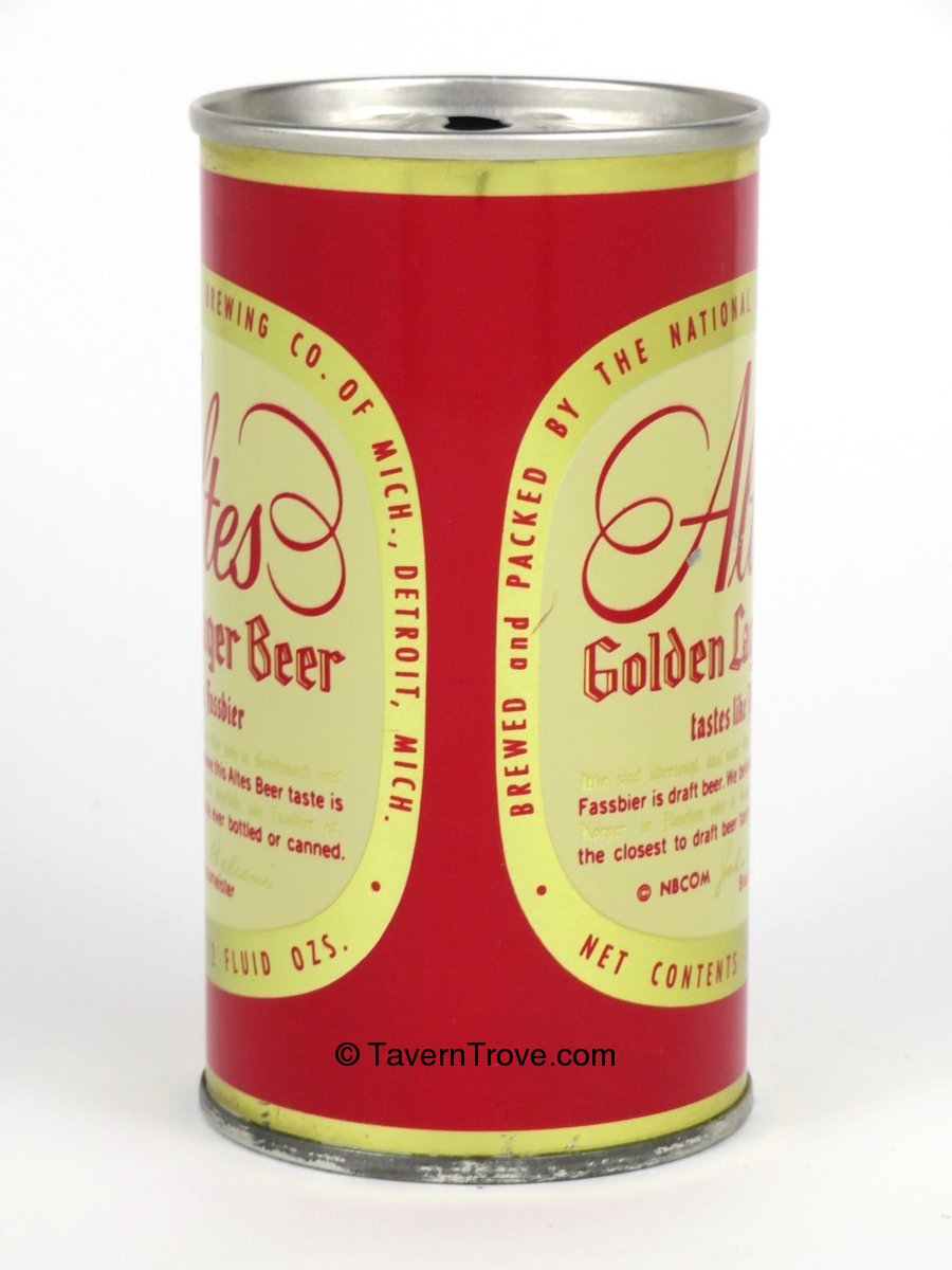 Item #28477 1965 Altes Golden Lager Beer Tab Top Can T33-05