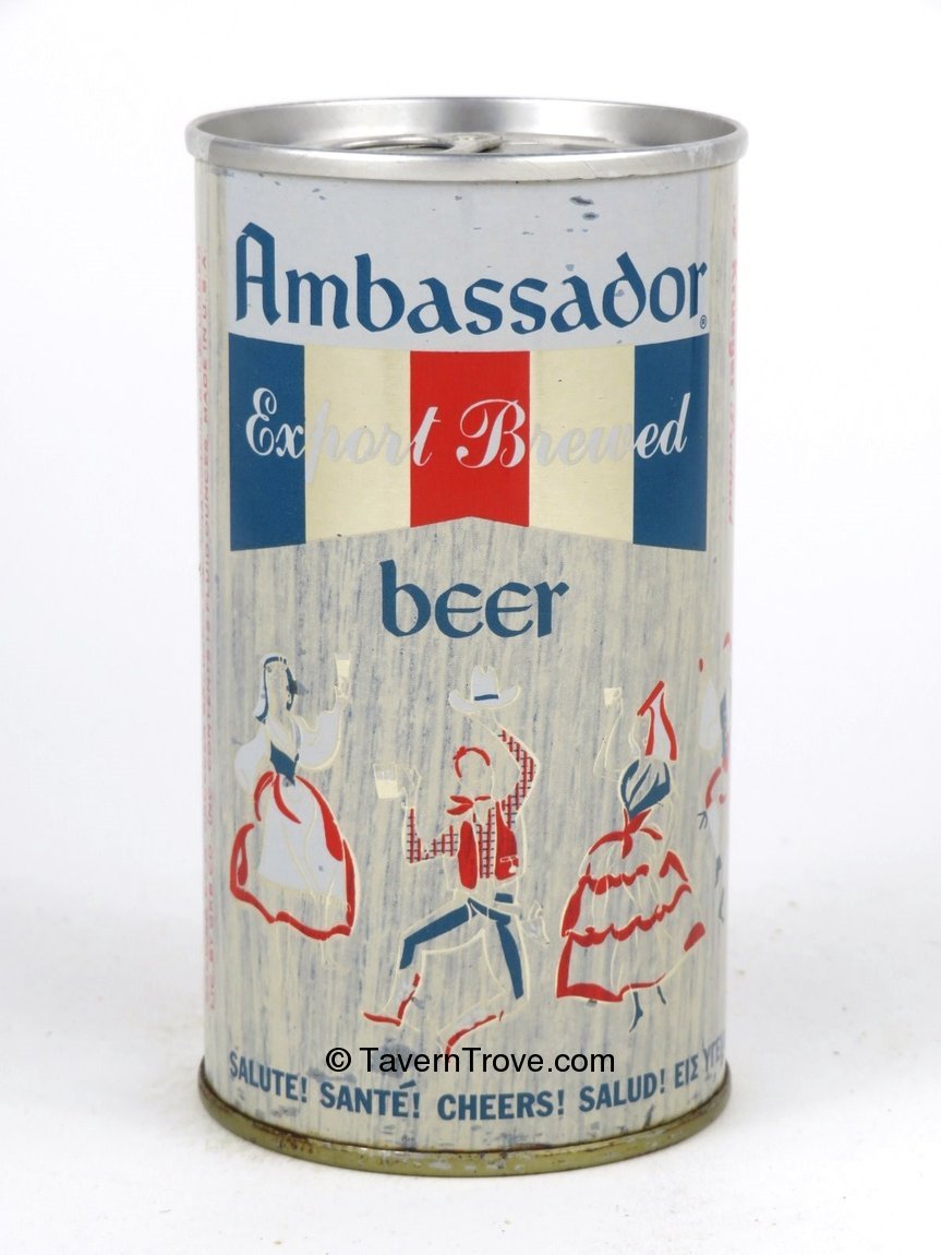 Item #94030 1965 Ambassador Beer Tab Top Can T33-13