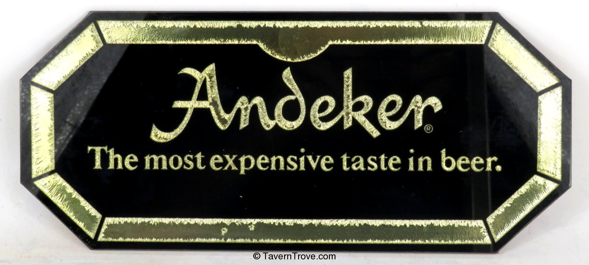 Item #98380 1971 Andeker Beer Reverse-Painted Glass Sign