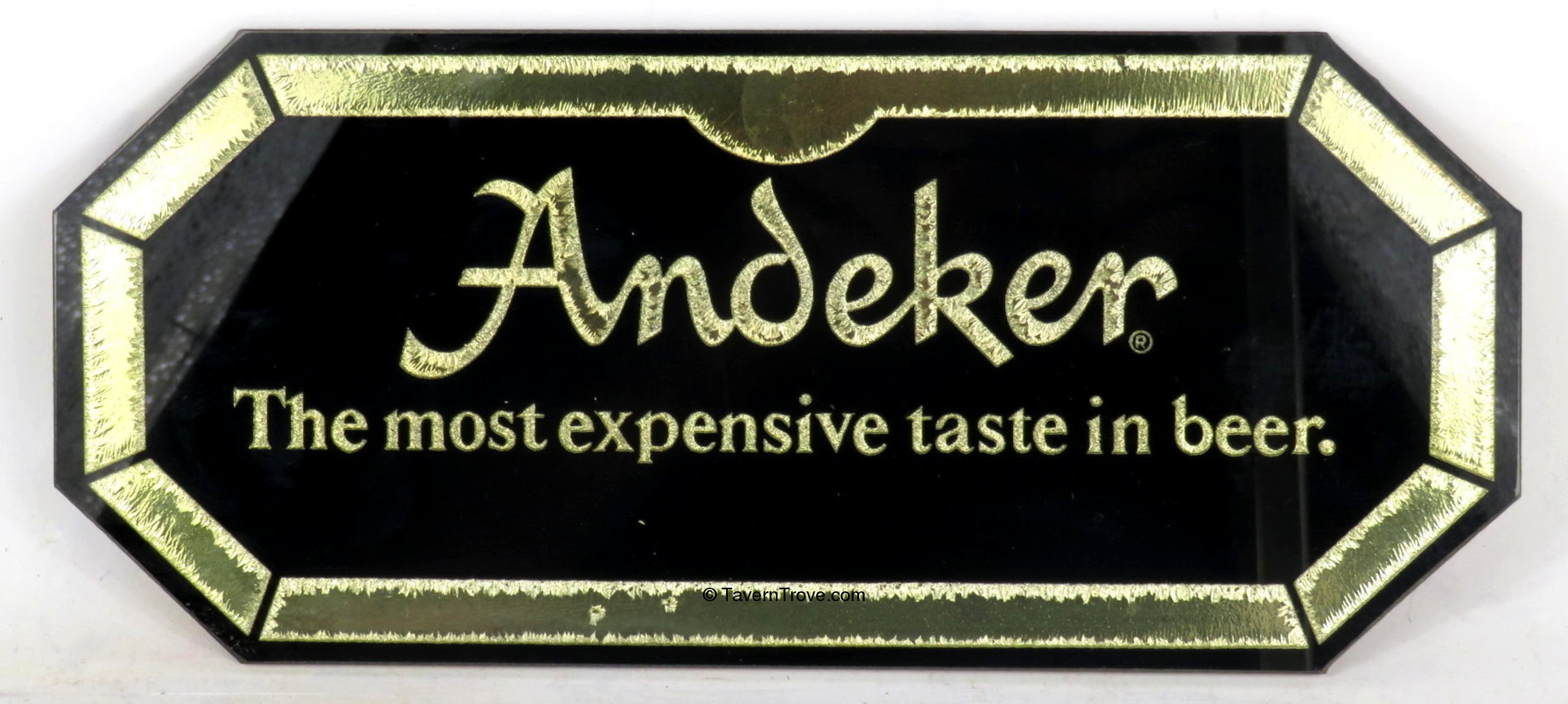 Item #98380 1971 Andeker Beer Reverse-Painted Glass Sign