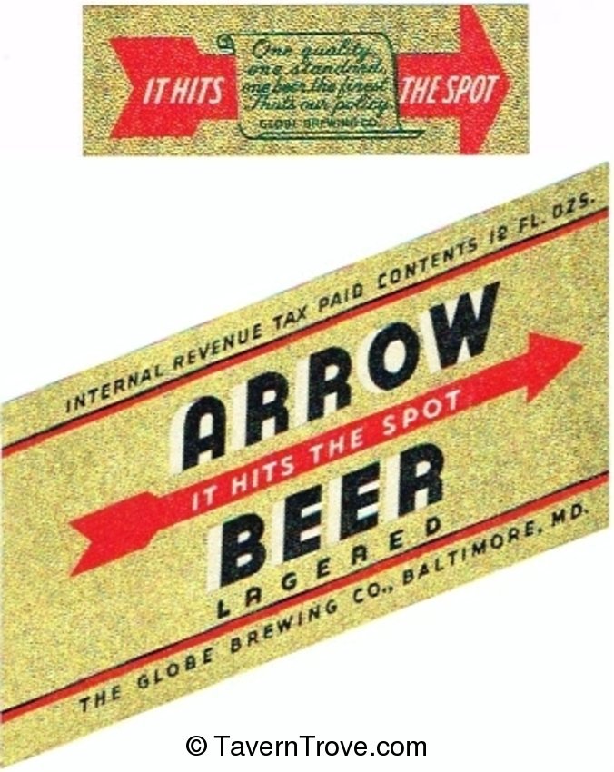 Item #2841 1938 Arrow Beer Label ES74-02
