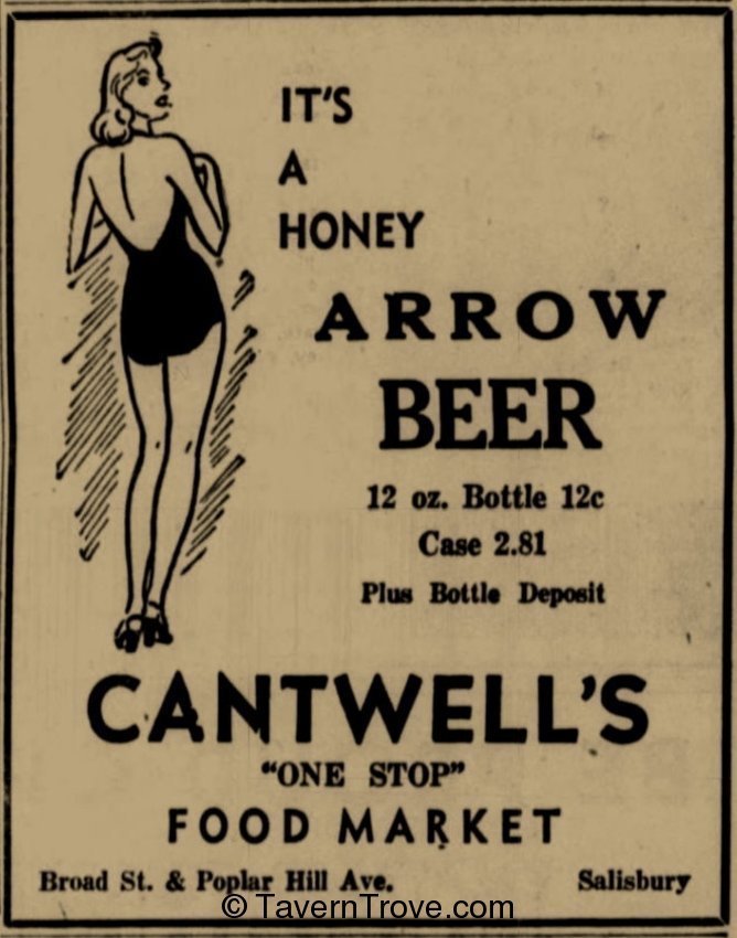 Item #39501 1947 Arrow Beer Paper Ad