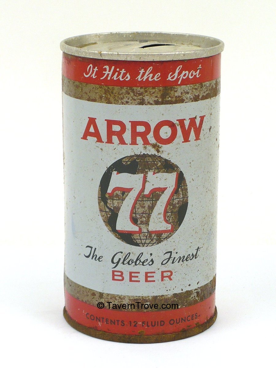 Item #3263 1965 Arrow 77 Beer Tab Top Can T35-28