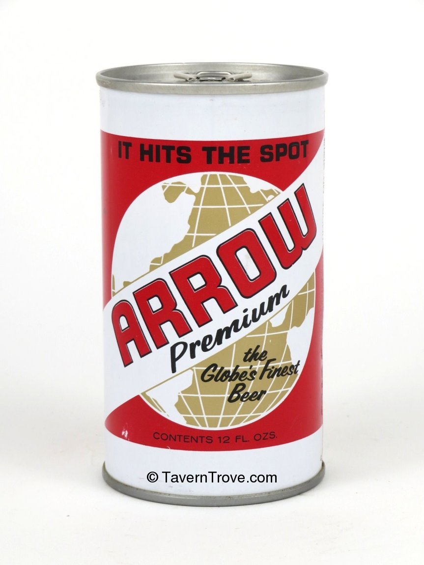 Item #38700 1970 Arrow Premium Beer Tab Top Can T35-24