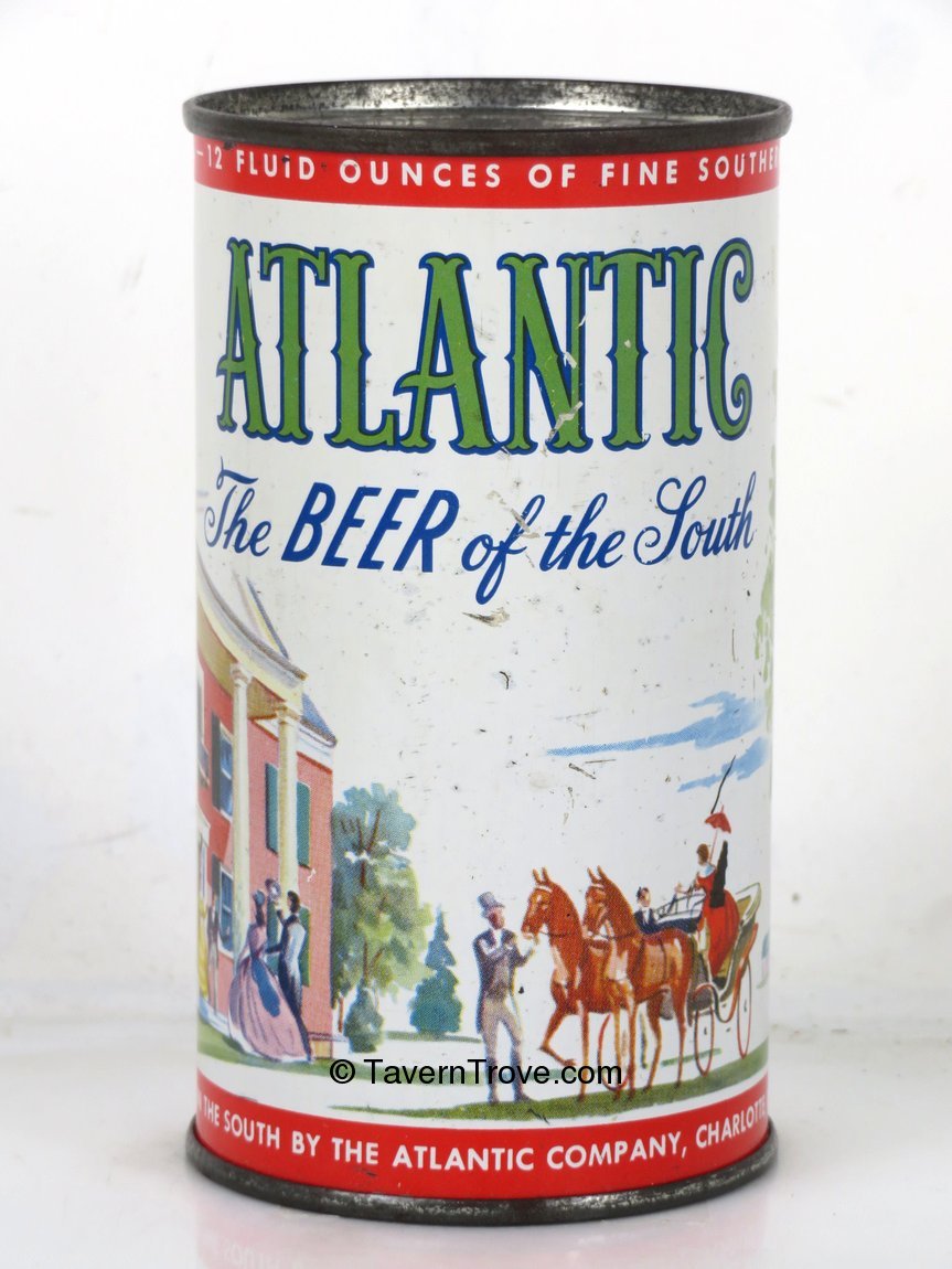 Item #20493 1952 Atlantic Beer "Plantation Scene" Flat Top Can 32-16