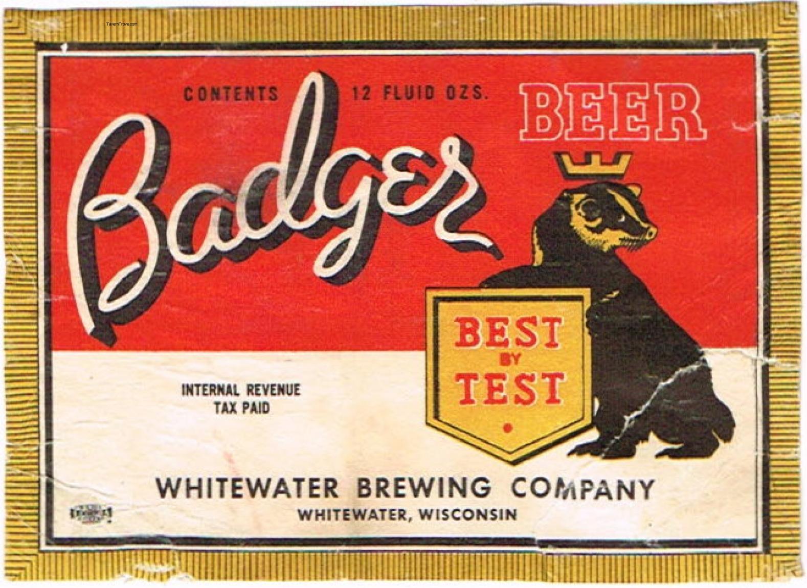 Item #45625 1940 Badger Beer Label Undocumented
