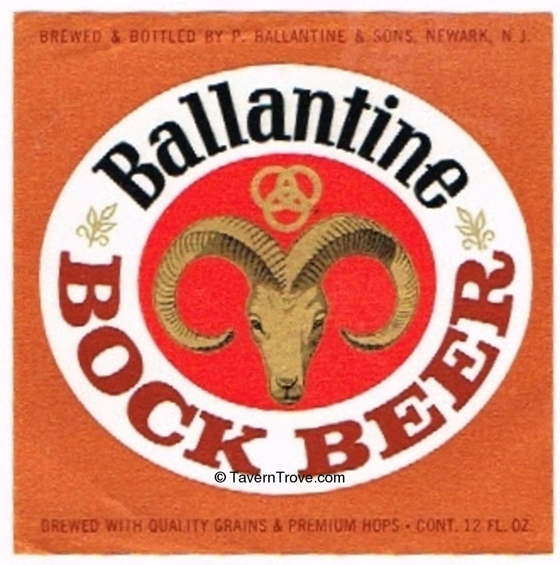 Item #64577 1958 Ballantine Bock Beer Label
