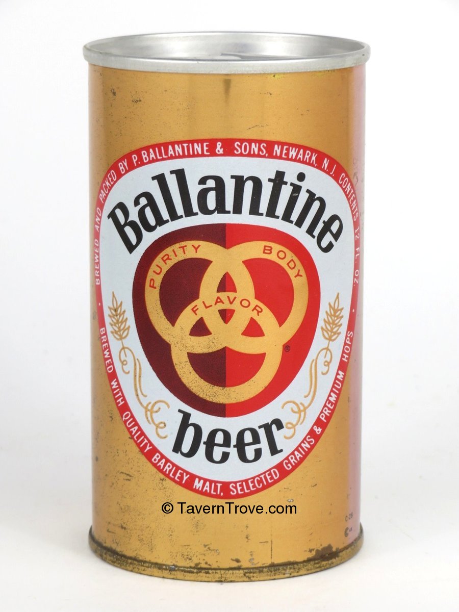 Item #27639 1964 Ballantine Beer Tab Top Can T36-30.2