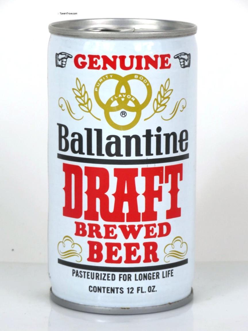 Item #101752 1975 Ballantine Draft Beer Tab Top Can T37-25