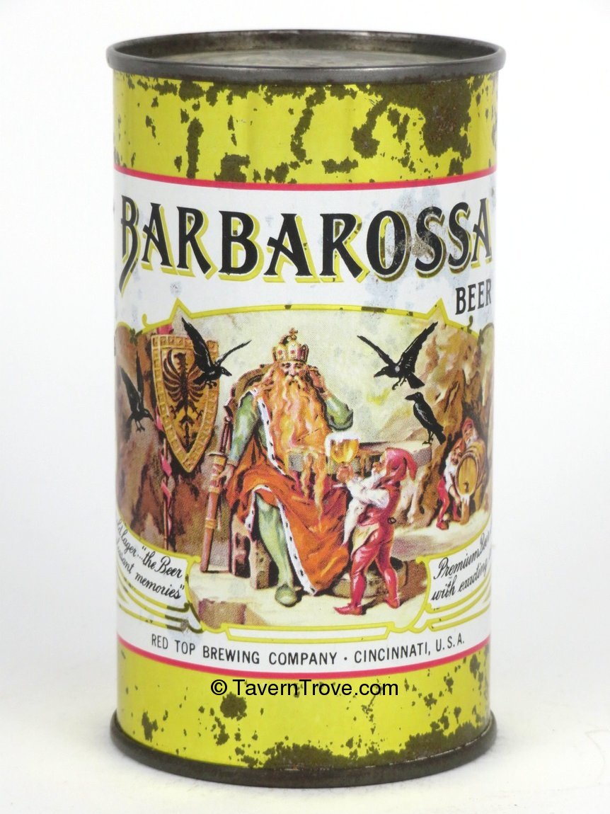 Item #63654 1952 Barbarossa Beer Flat Top Can 34-37