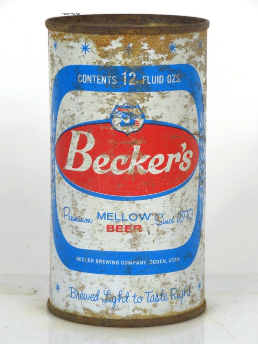 Item #97019 1961 Becker's Mellow Beer Flat Top Can 35-33.1b