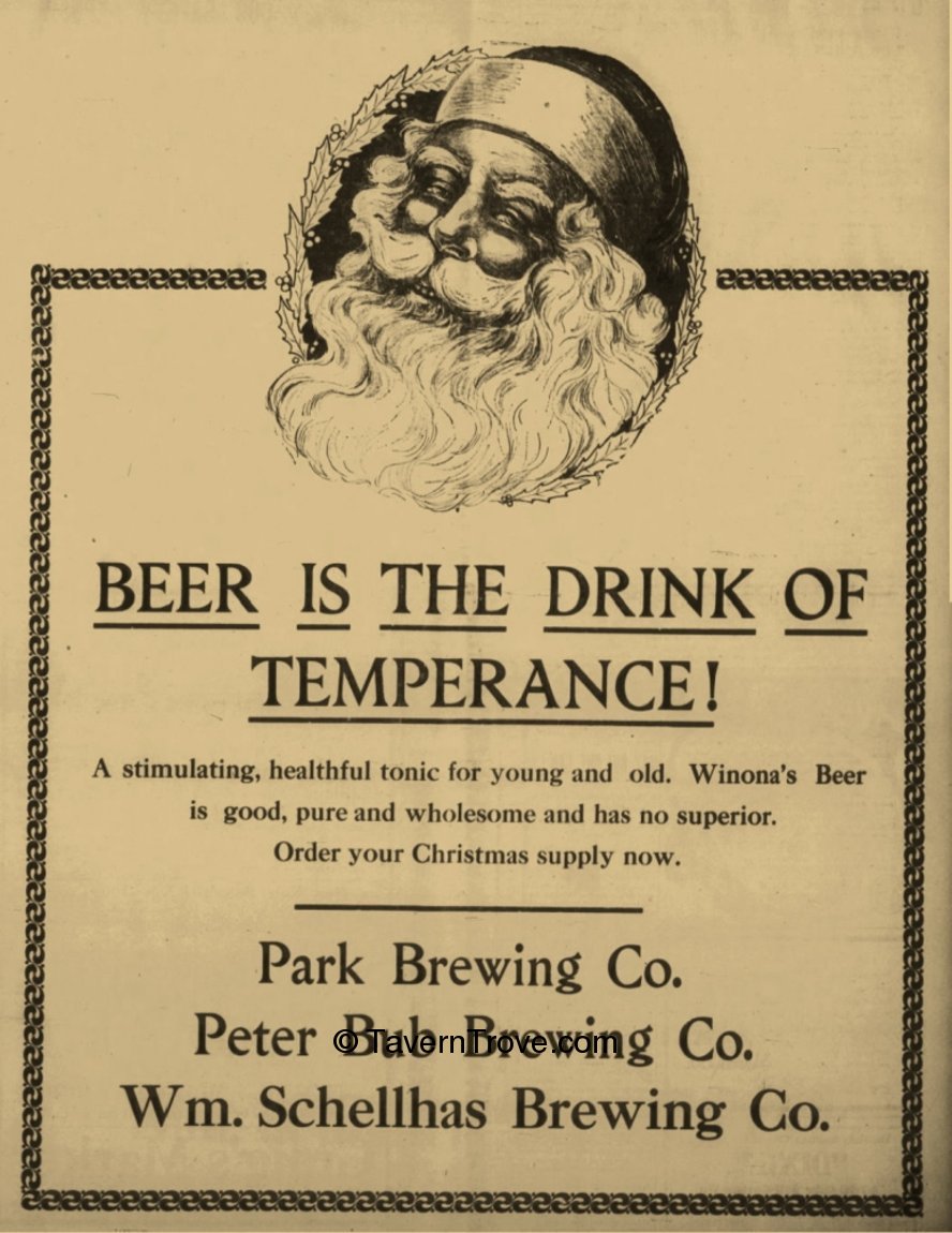 Item #34994 1909 Beer Is The Drink Of Temperance Paper Ad