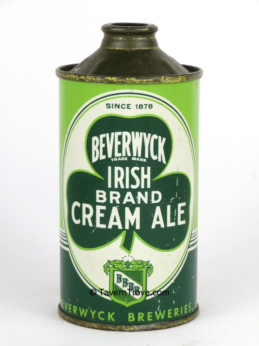 Item #2670 1939 Beverwyck Irish Cream Ale Cone Top Can 152-05