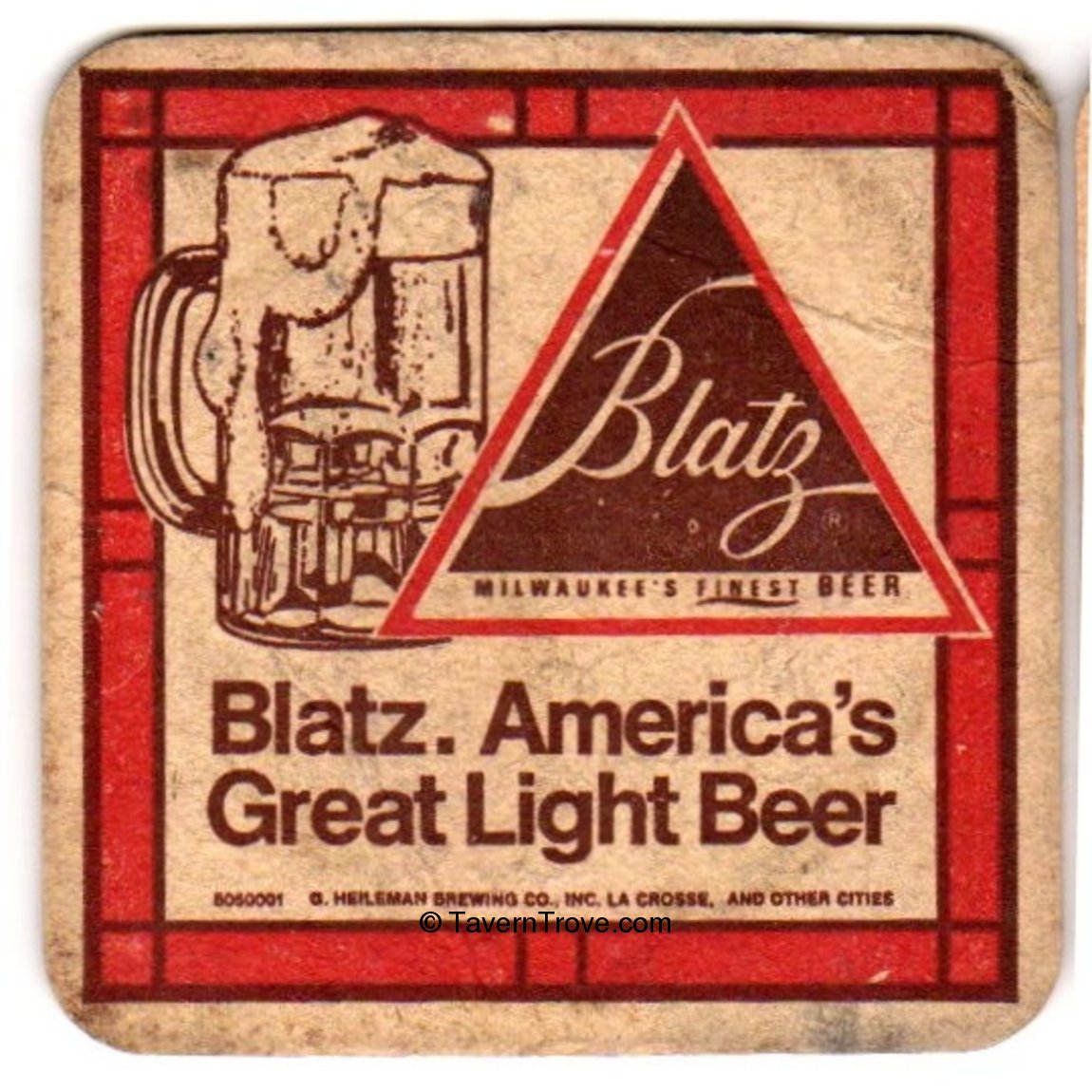 Item #79001 1970 Blatz Beer Coaster WI-BLA-31