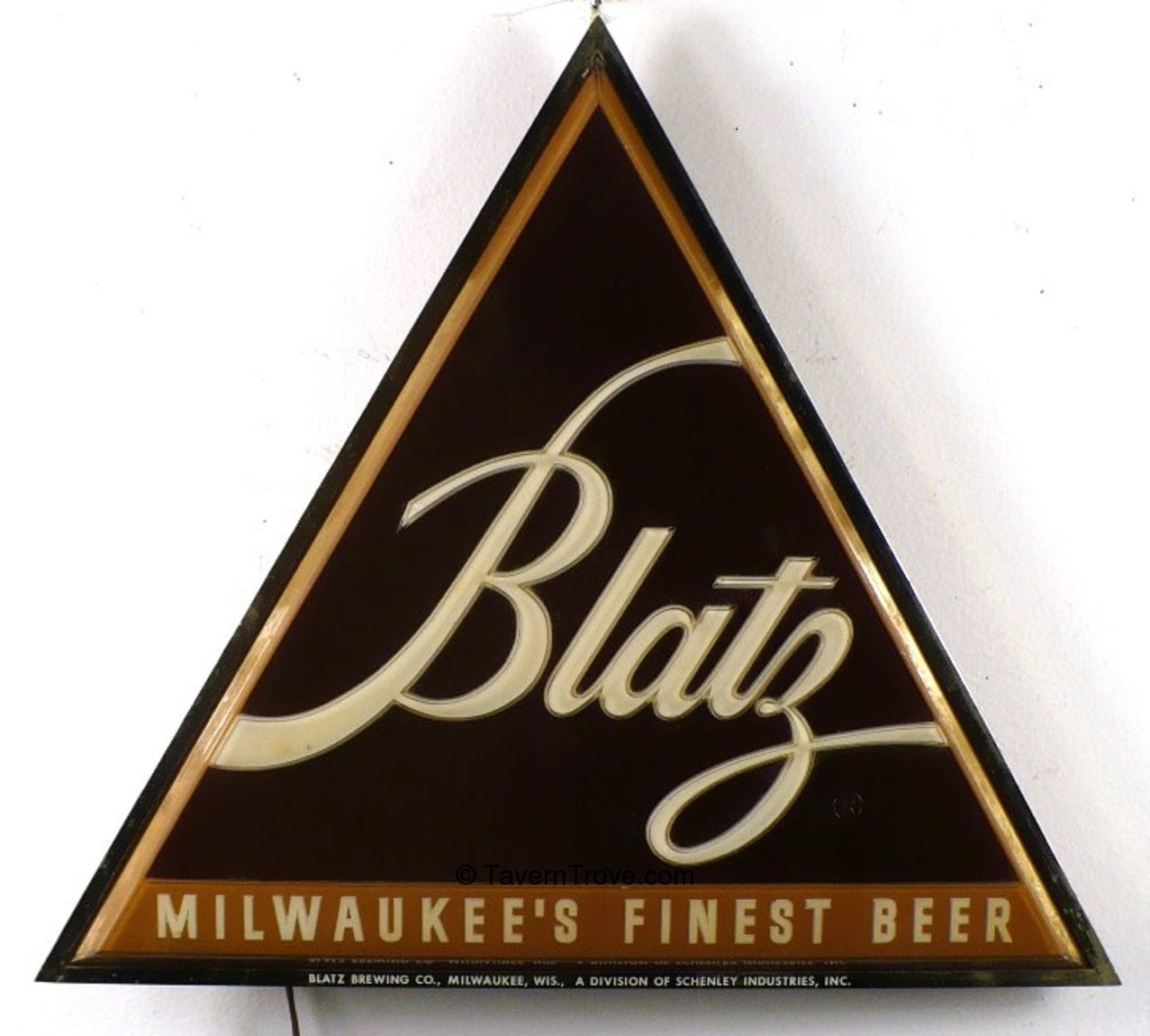 Item #87281 1953 Blatz Beer lighted sign Sign