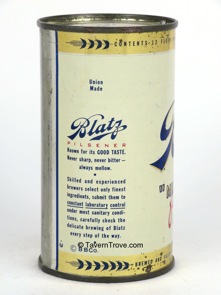 Item #18694 1950 Blatz Beer Flat Top Can 39-10