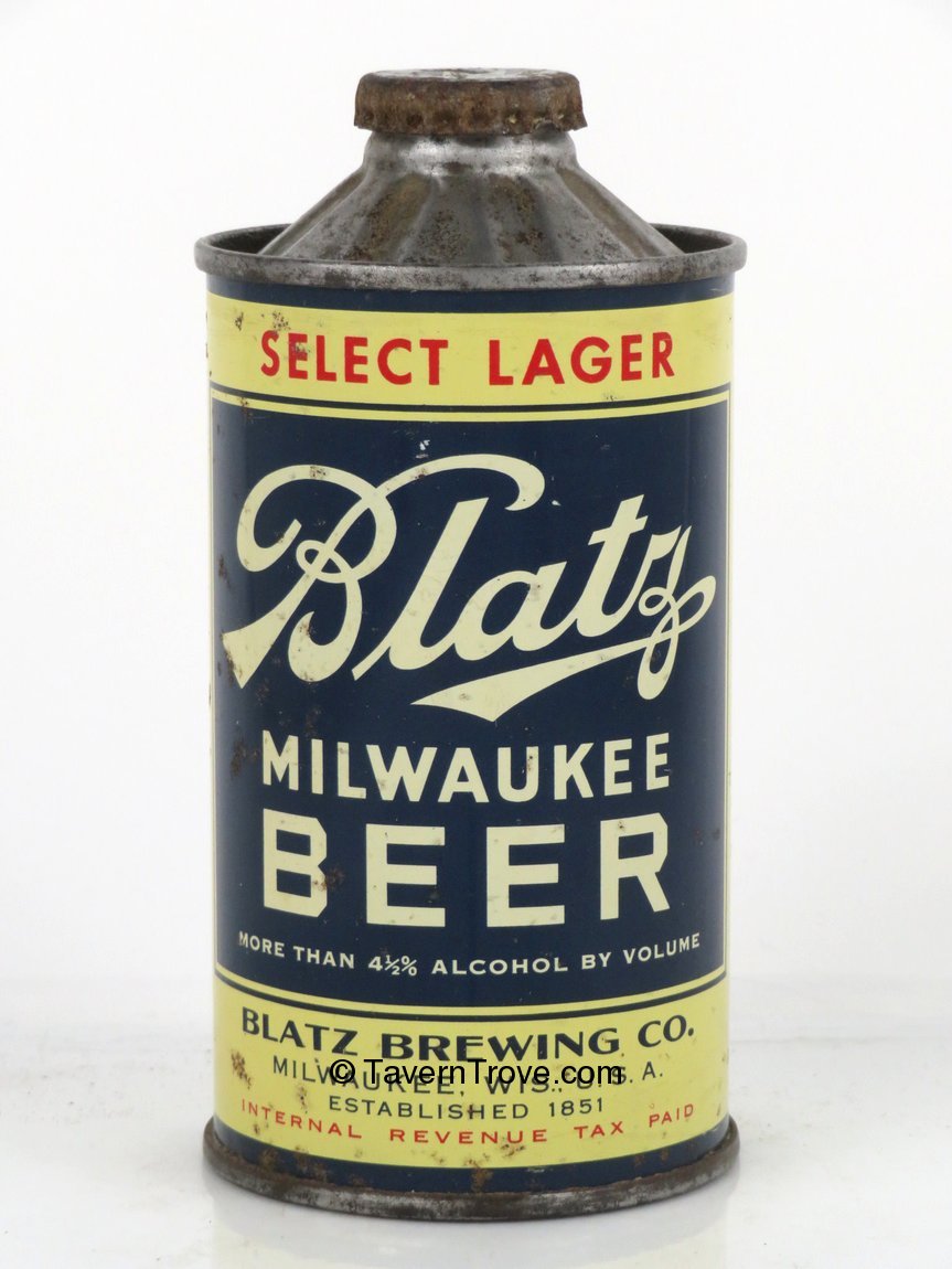 Item #56290 1935 Blatz Milwaukee Beer Cone Top Can 153-06