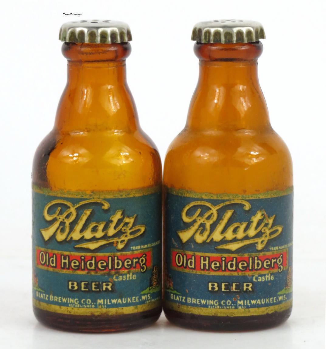 Item #2005 1938 Blatz Old Heidelberg Castle S&P Set Mini Bottle