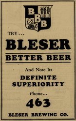 Bleser Brewing Company of Manitowoc, Wisconsin, USA - Tavern Trove