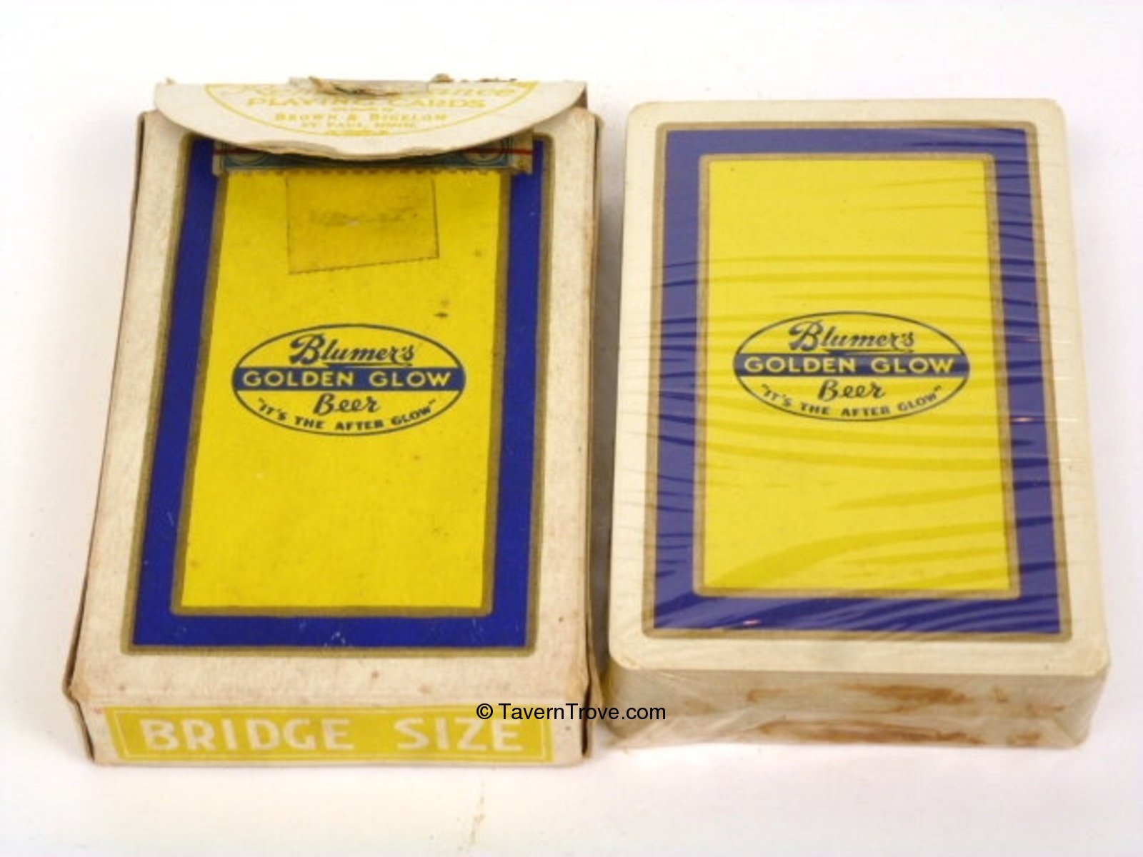 Item #60732 1944 Blumer's Golden Glow Beer Playing Card Deck