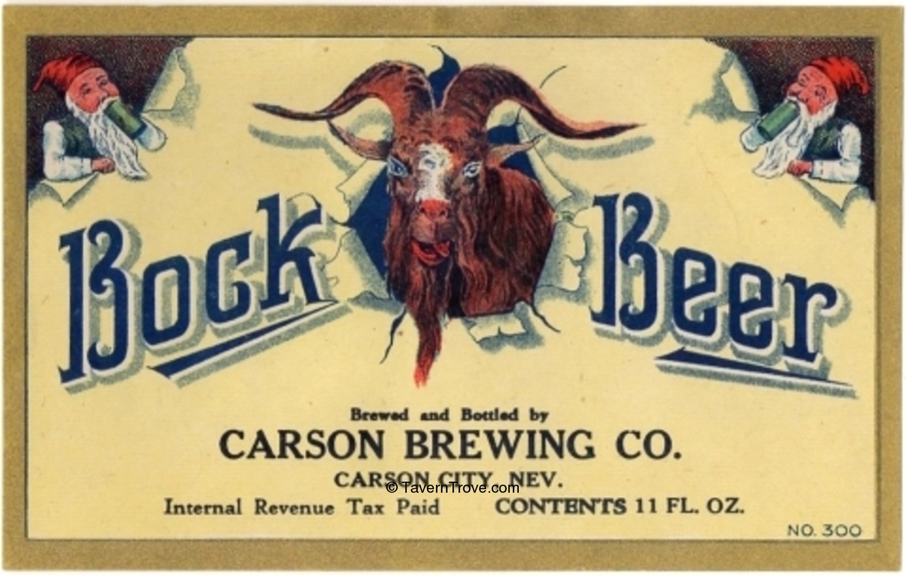 Item #72064 1936 Bock Beer Label WS90-19