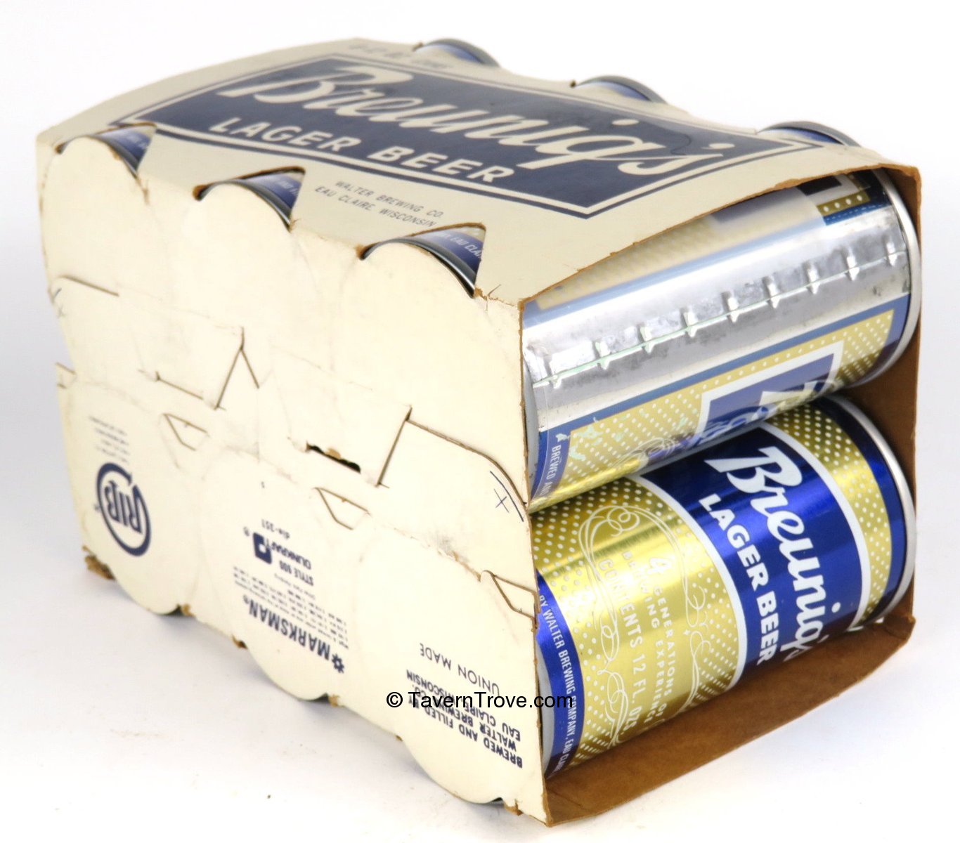 Item #34272 1971 Breunig's Lager Beer Six Pack Six-pack Holder T45-16