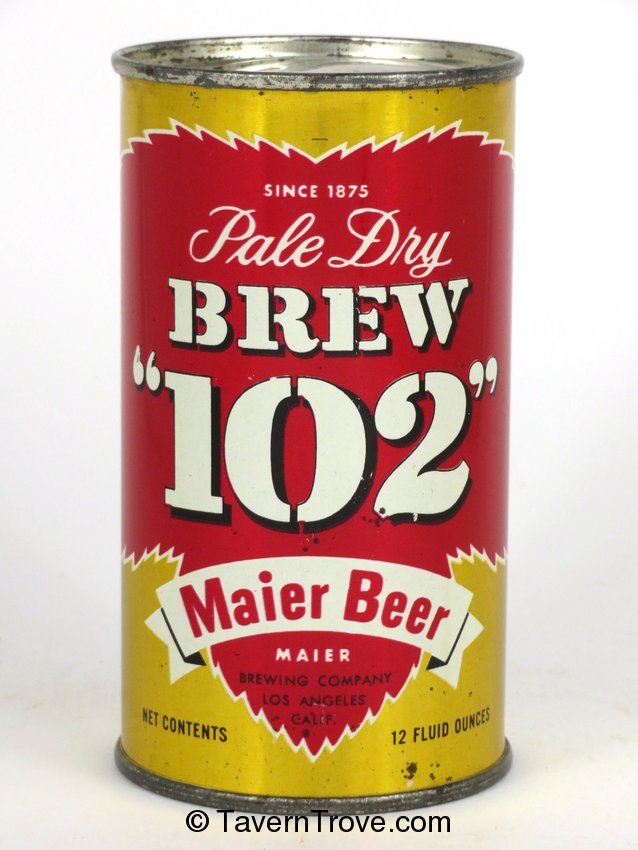 Item #47252 1953 Brew 102 Beer Flat Top Can 41-30.5