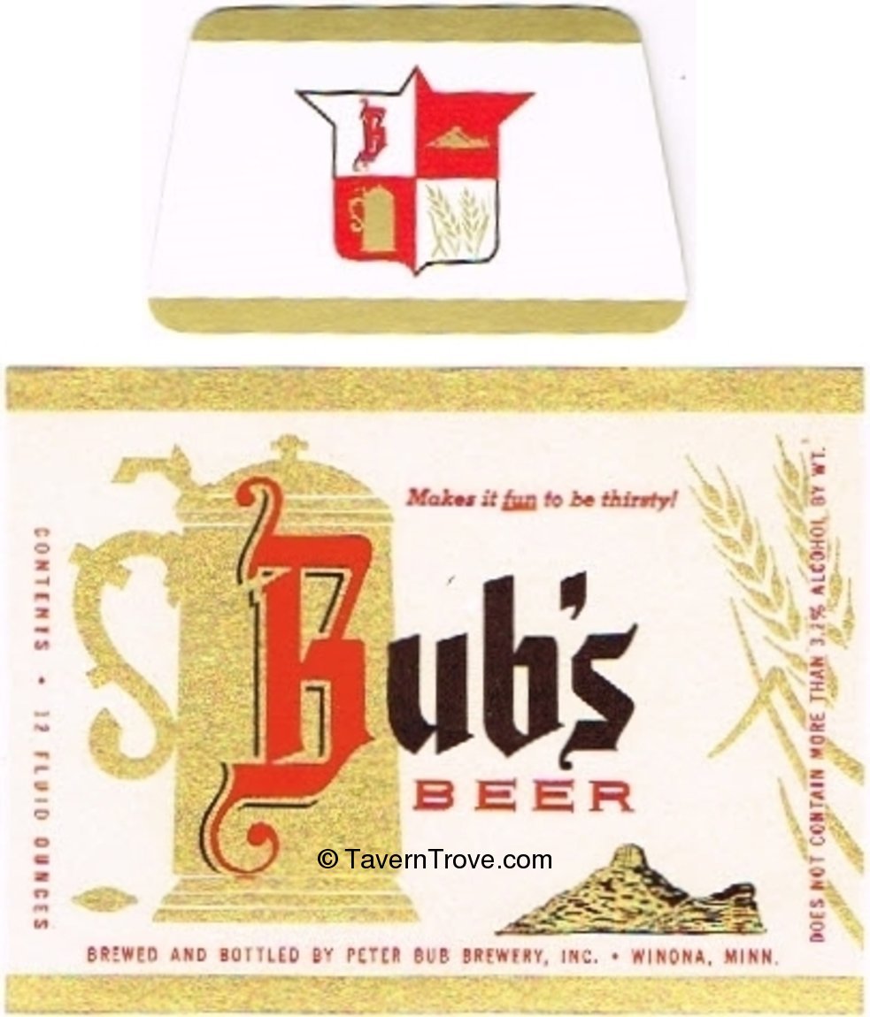 Item #31630 1957 Bub's Beer Label