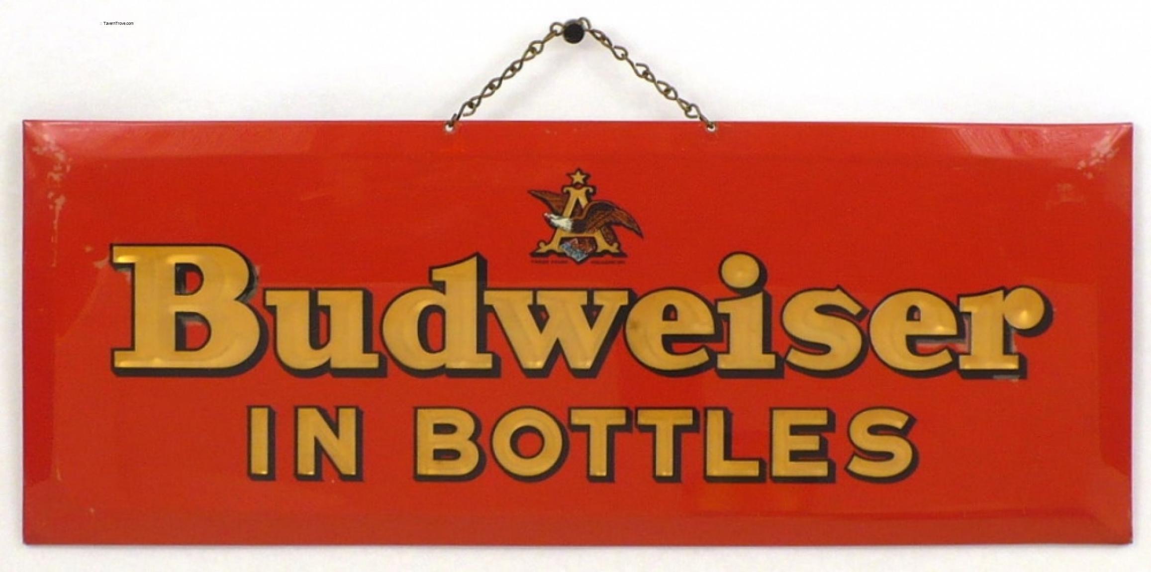 Item #5811 1937 Budweiser Beer TOC TOC Tin Over Cardboard Sign
