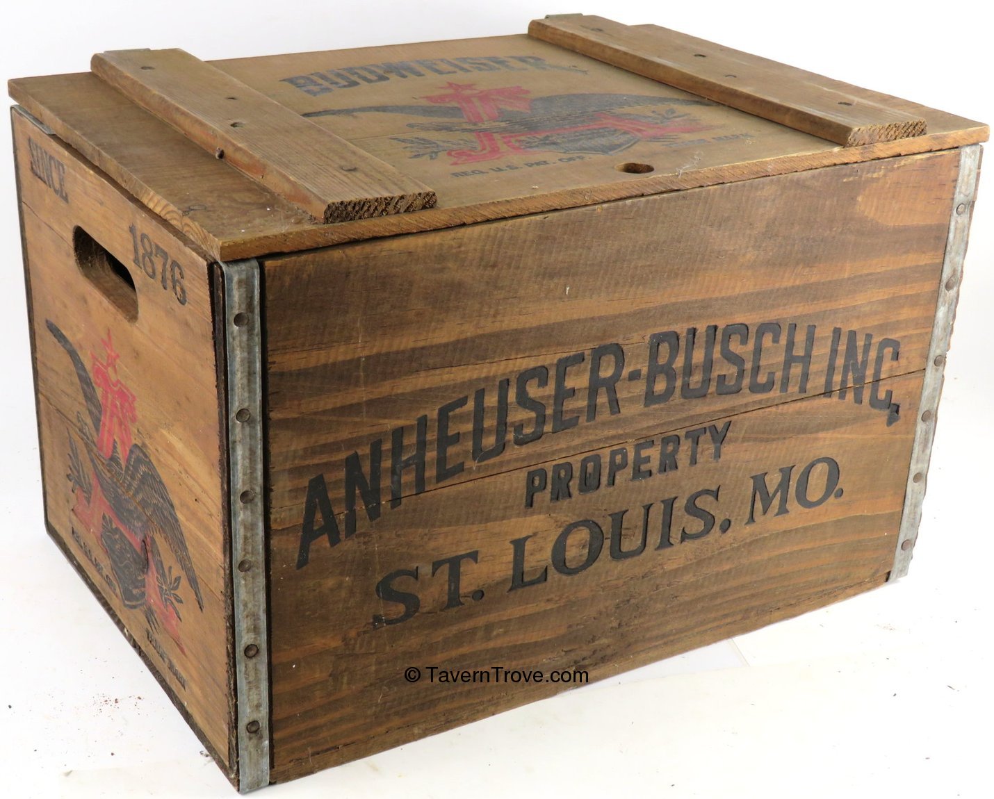 Item #36320 1976 Budweiser Beer Wooden Crate