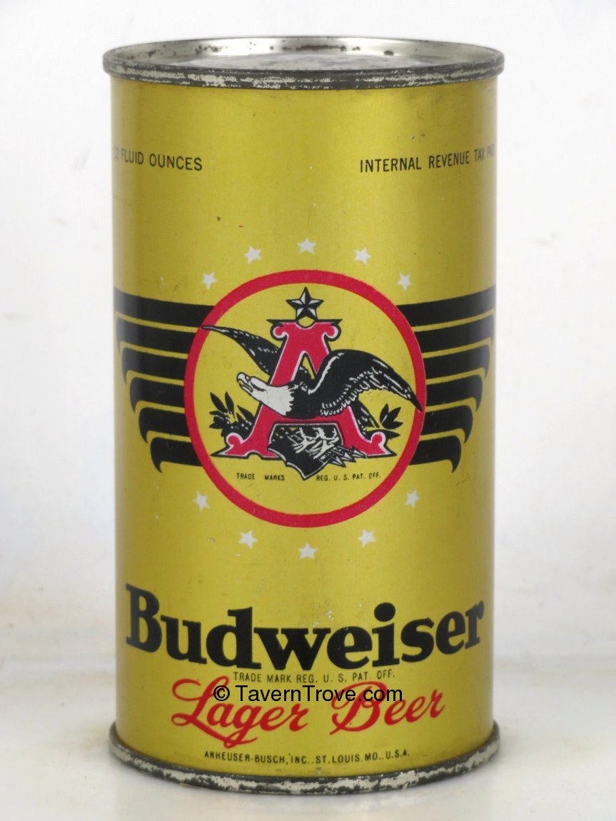 Item #5728 1946 Budweiser Lager Beer Flat Top Can OI-159A