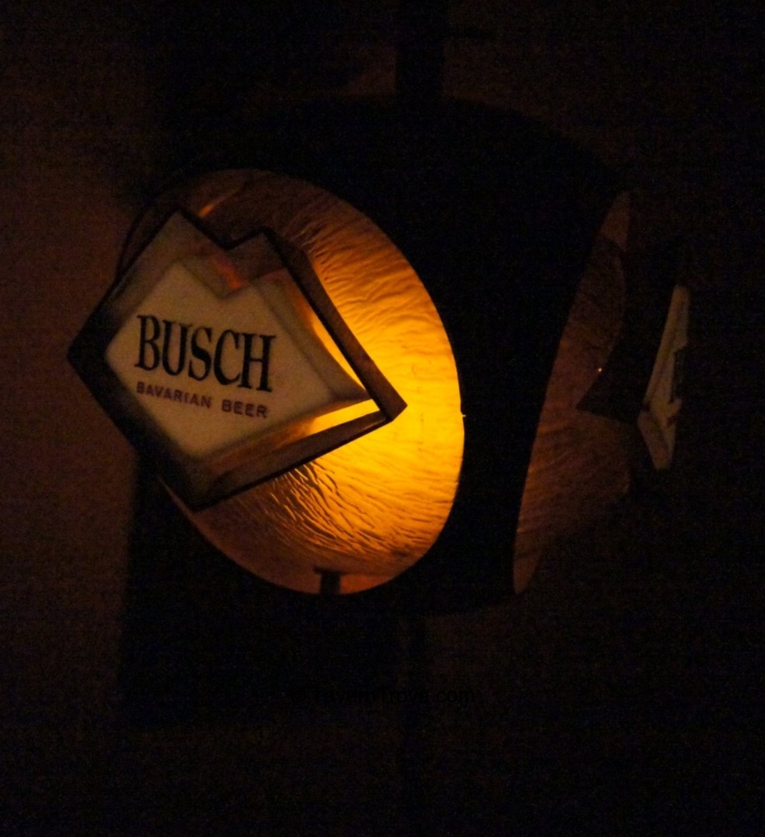Item #27157 1955 Busch Bavarian Beer sconce Sign