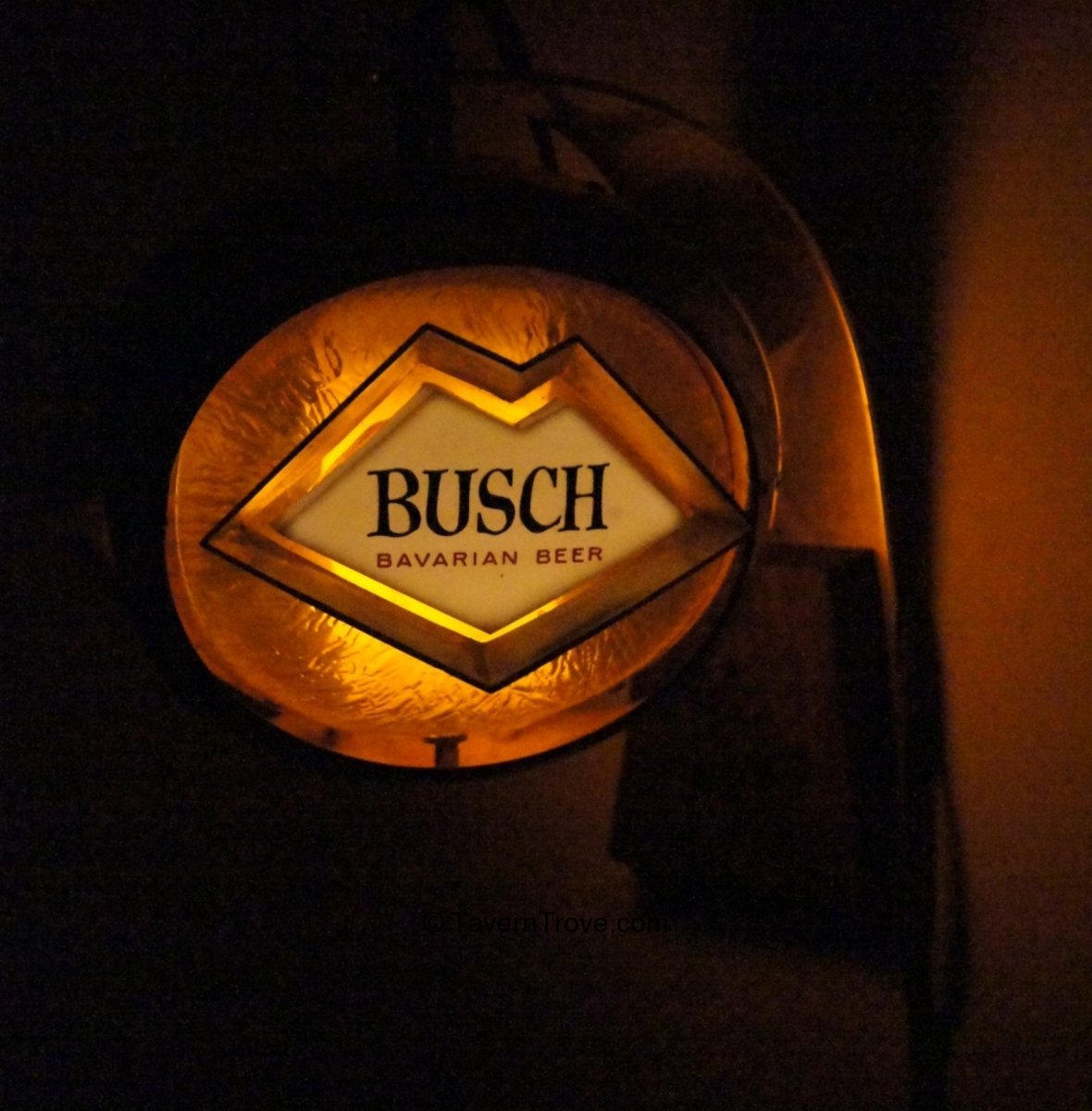 Item #27157 1955 Busch Bavarian Beer sconce Sign