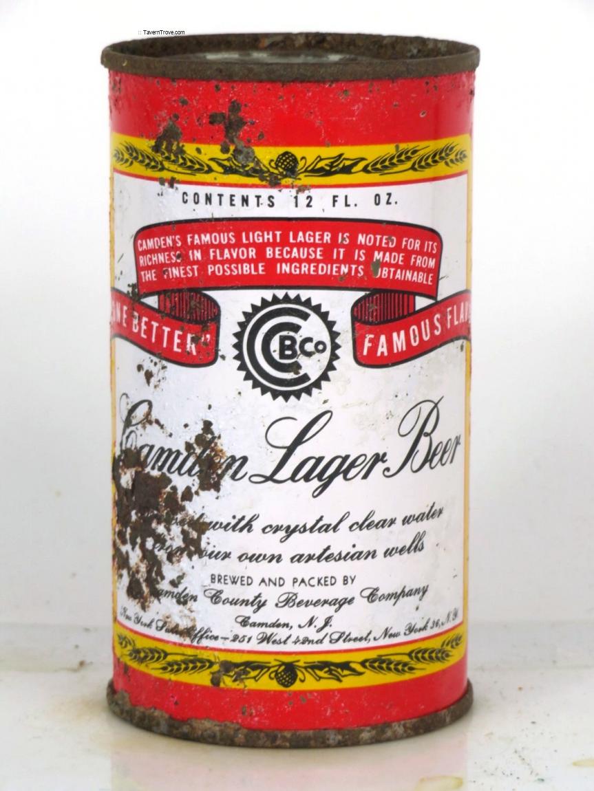 Item #97111 1954 Camden Lager Beer Flat Top Can 47-40
