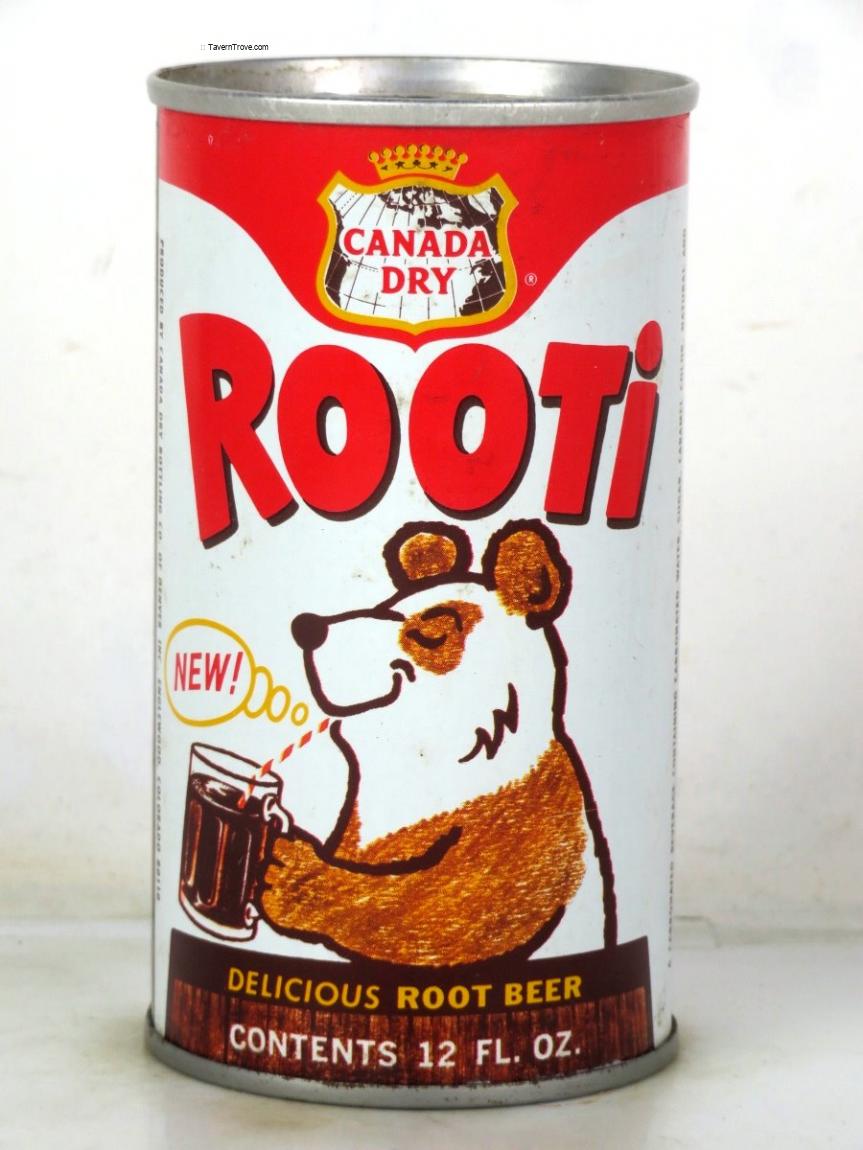 Item #100966 1969 Canada Dry Rooti Root Beer Englewood Colorado Tab Top Can