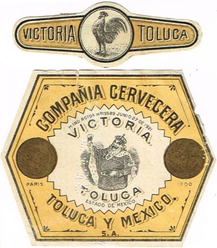 Item #86702 1917 Cerveza Victoria Label