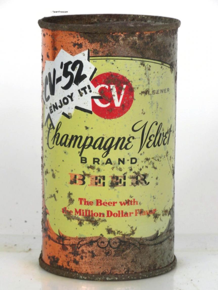 Item #3624 1954 Champagne Velvet Flat Top Can 48-34