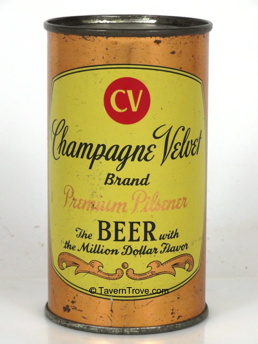Item #38673 1953 Champagne Velvet Beer Flat Top Can 48-32