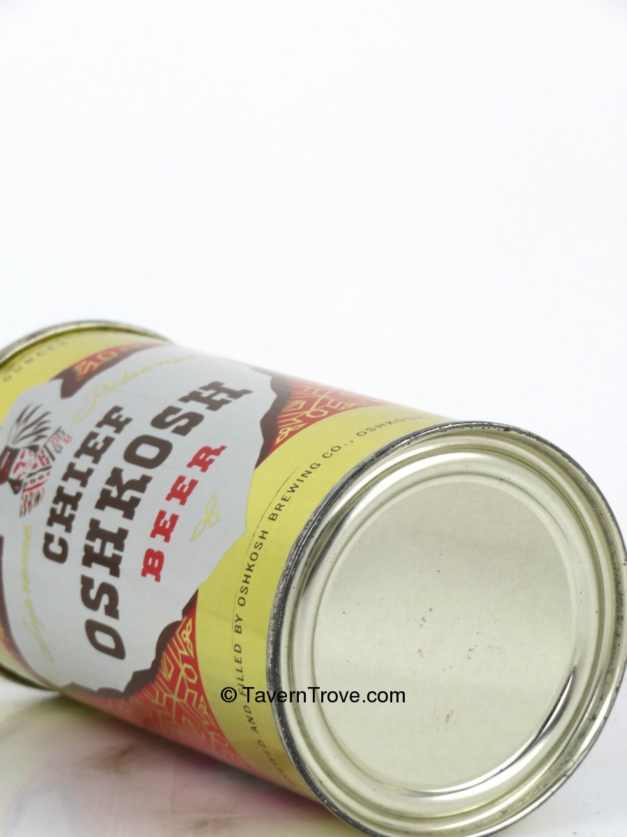 Item #28307 1955 Chief Oshkosh Beer Flat Top Can 49-24