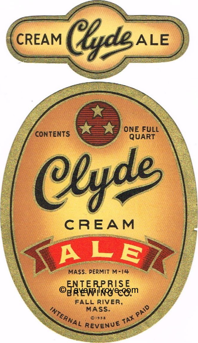 Item #36760 1938 Clyde Cream Ale Label ES57-07
