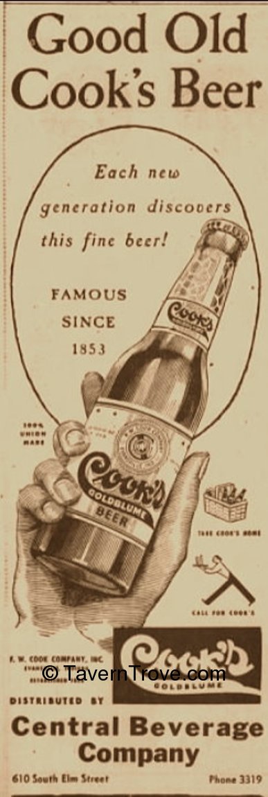 Item #53361 1946 Cook's Goldblume Beer Paper Ad