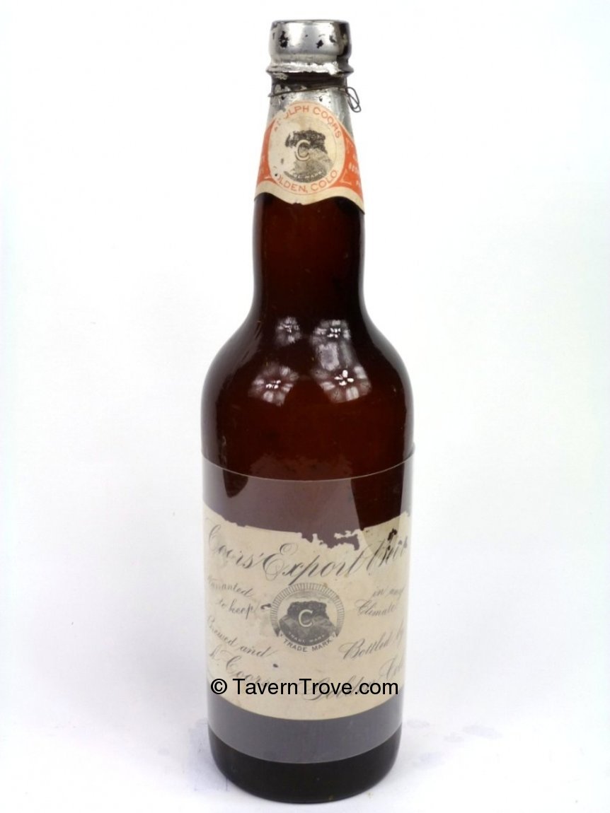 Item #55683 1890 Coors Export Beer Bottle
